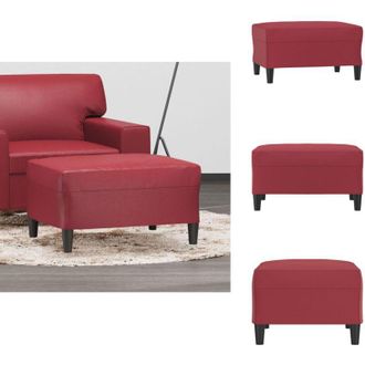 vidaXL Fu&szlig;hocker Weinrot 70x55x41 cm Kunstleder - Polsterhocker - Sitzsack - Fu&szlig;ablage - Lounge Chair - Kunstleder M&ouml;bel