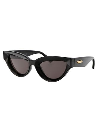 Bottega Veneta Womens Sunglasses Bv1249s Black-Grey Black-Black-Grey Injected Black/black/grey