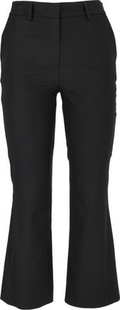 Hanita Femme, Pantalons, Noir, Taille: 40 FR Pantalon en Coton &Eacute;vas&eacute; Noir