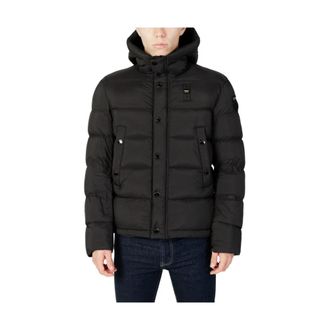 Blauer Kapuzenjacke mit Wattierung - - Jackets - Herren - Schwarzk - XL