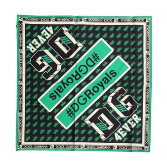 Dolce & Gabbana Homme, Accessoires, Multicolore, Taille: ONE Size DGRoyals Square Foulard Scarf