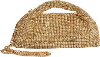 Albano Femme, Sacs, Jaune, Taille: ONE Size Rhinestone Handbag