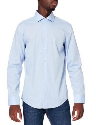 Seidensticker Herren Business-Hemd - Slim Fit - Bügelfrei - Kent Kragen - Langarm - Patch -100% Baumwolle