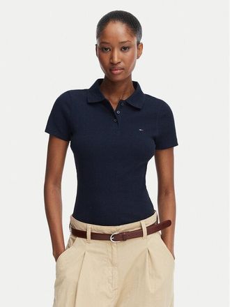 Tommy Jeans Poloshirt DW0DW22327 Dunkelblau Slim Fit
