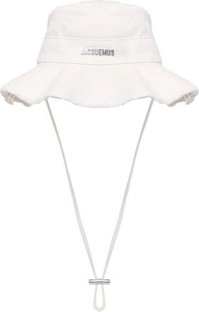 Jacquemus Caps & M&uuml;tzen - LE BOB ARTICHAUT OFF-WHITE - Gr. 58 - in Wei&szlig; - f&uuml;r Damen