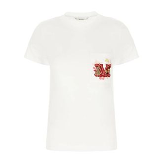 Max Mara L&auml;ssiges Baumwoll T-Shirt f&uuml;r Frauen - - Tops - Damen - Wei&szlig; - XS