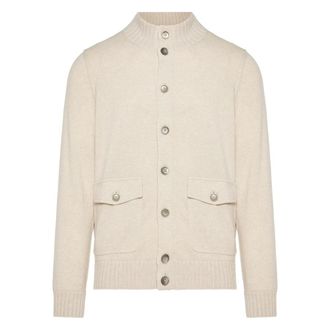 Gran Sasso Cashmere Cardigan - - Knitwear - Herren - Beige - XL