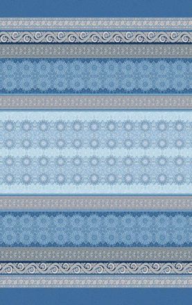 Bassetti TREMEZZO Jacquard Plaid, Baumwolle, Blau, 140x190