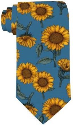 Generic Peindre Des Tournesols Cravates Hommes Élégante Cravatte Classique Cravates Pour Femmes Accessoires Formelle