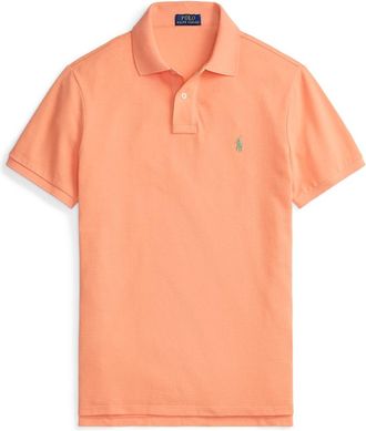 Ralph Lauren Piqu&eacute;-Poloshirt mit Logo-Stickerei, Custom Slim Fit in