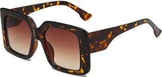 Generic Lunettes de soleil design rétro 2025 à grand cadre pour hommes et femmes photographie de rue vacances en plein air lunettes de soleil décoratives (cou