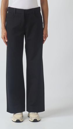 Max Mara S Max Mara Gela Hose aus Baumwollmischung mit weitem Bein