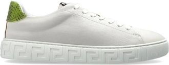 Versace Femme, Chaussures, Blanc, Taille: 36 EU Greca Baskets