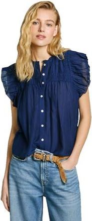 Pepe Jeans London Diallo Chemise, Bleu (Bleu oc&eacute;an), S Femme