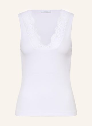 Rich & Royal Top Mit Spitze weiss