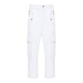 Balmain Pantalon cargo - Homme - Pantalons - Blanc - Taille: M