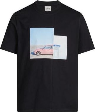 Arte T-shirt imprim&eacute; &agrave; col rond en coton