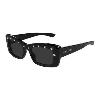 Alexander McQueen Butterfly Sonnenbrille - - Accessories - Damen - Schwarzk - 50 MM