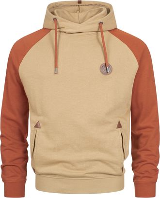 Indicode Herren INRowland Sweatshirt mit Kapuze | Hoodie Kapuzenpullover für Männer Cornstalk, XXL