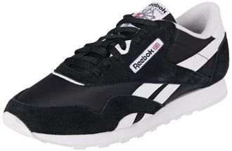 Reebok Damen Classic Nylon Sneaker,Cblack Ftwwht Ftwwht,42.5 EU
