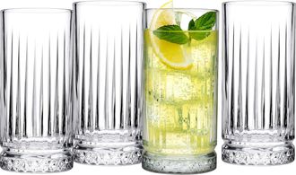 CREATABLE 13147, Serie Elysia, 4-teiliges Gläserset, Longdrinkgläser, spülmaschinen- und mikrowellengeeignet, Qualitätsproduktion