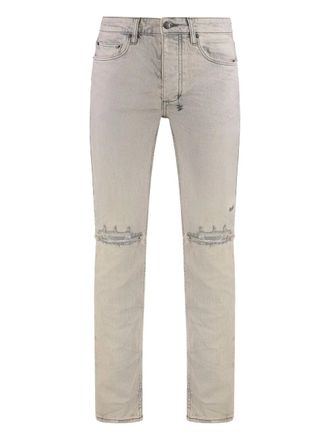 Ksubi jean &agrave; effet us&eacute; - Gris