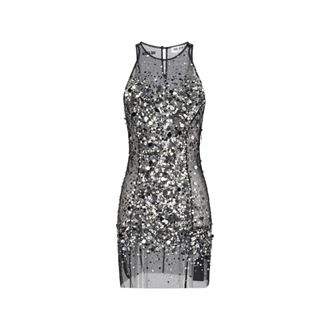 The Attico Femme, Robes, Multicolore, Taille: 34 FR Mini-robe en tulle avec sequins brod&eacute;s