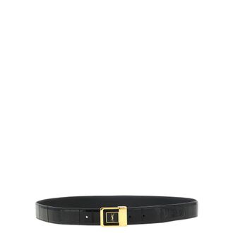 Saint Laurent LA 66 G&uuml;rtel - - Accessories - Damen - Schwarzk - 80 CM