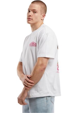 Mister Tee Paradise Land Oversize Tee White, XS