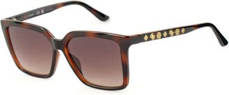 Guess Femme, Accessoires, Brun, Taille: ONE Size Madelyn Retro Square Lunettes de soleil