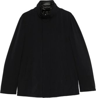 Montecore Homme, Vestes, Noir, Taille: 4XL Veste &agrave; col montant zipp&eacute;e