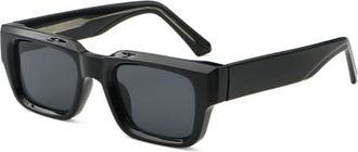 Generic Lunettes De Soleil UV400 &Agrave; Petite Monture For Hommes Et Femmes, Lunettes De Soleil For Tir De Rue En Plein Air, Vacances Et D&eacute;placements(Black)