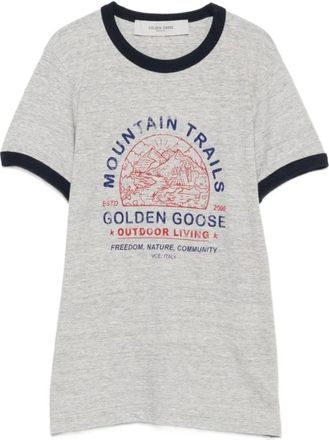 Golden Goose Femme, Tops, Gris, Taille: 38 FR T-shirts et polos Golden Goose