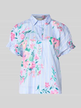 Milano Regular Fit Bluse aus Baumwolle im Allover-Look
