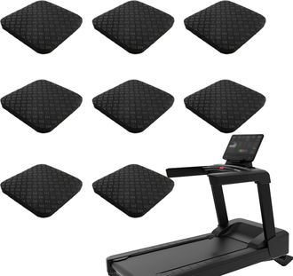 Generico Non Slip Pad Treadmill - Shock Dampening Fitness Base Component, Anti Movement Grip Foundation Design, Noise Reduction Training Accessory, Compact Mat
