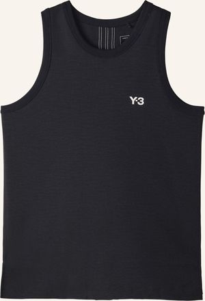 Yohji Yamamoto Y-3 Elegantes Basketballtrikot schwarz