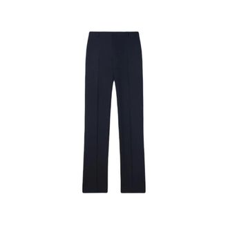 Kenzo Femme, Pantalons, Bleu, Taille: 40 FR Pantalon Droit Taille Haute