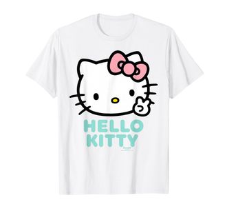 Hello Kitty Peace Love XOXO S&uuml;&szlig;e Freundschaftspose, klassisch T-Shirt
