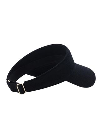 Helen Kaminski Womens Visor Berkley Black Wool Hat