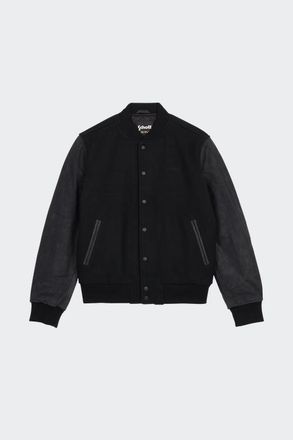 Schott NYC Bomber regular-fit en laine m&eacute;lang&eacute;e - Taille XXL