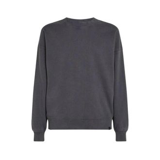 Calvin Klein Jeans Homme, Sweatshirts et sweats à capuche, Gris, Taille: 2XL SweaT-shirt col rond lourd lavé