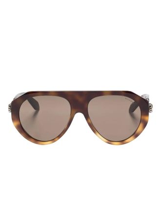 Bulgari lunettes de soleil Serpenti - Marron