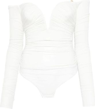 Elisabetta Franchi Top - - Tops - Damen - Wei&szlig; - L