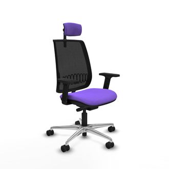 Piqueras y Crespo Ergonomischer B&uuml;rostuhl Alares mit 2D-Armlehnen und Kopfteil, h&ouml;henverstellbar und neigbar. Ausgestattet mit Syncro/Traslack und injiziertem Schaum. S