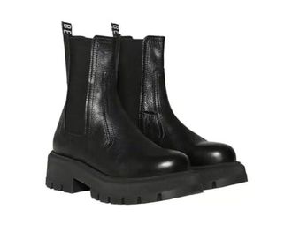 Dirk Bikkembergs Calf Pasha Leather, Chaussures Bottes Beatles Cuir Mode Mode, Noir, 41 EU