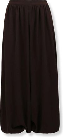 Rotate Rotate Birger Christensen, Femme, Pantalons, Brun, Taille: 38 FR Balloon Pleated Pants