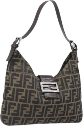 Fendi Sac bandouli&egrave;re Zucca Canvas Pre-owned - Femme - Pre-owned - Brun - Taille: ONE Size
