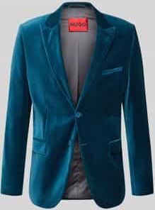 HUGO BOSS Slim Fit Smoking mit Samtstruktur