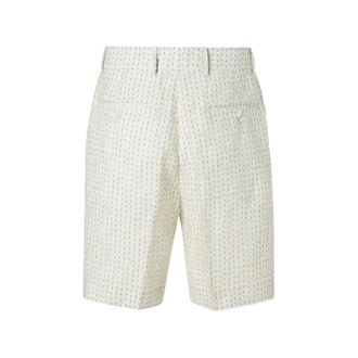 Fendi Linen-Cotton Blend Shorts