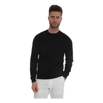 Hindustrie Ultra-leichter Baumwoll-Slim-Fit-Pullover - - Knitwear - Herren - Schwarzk - M